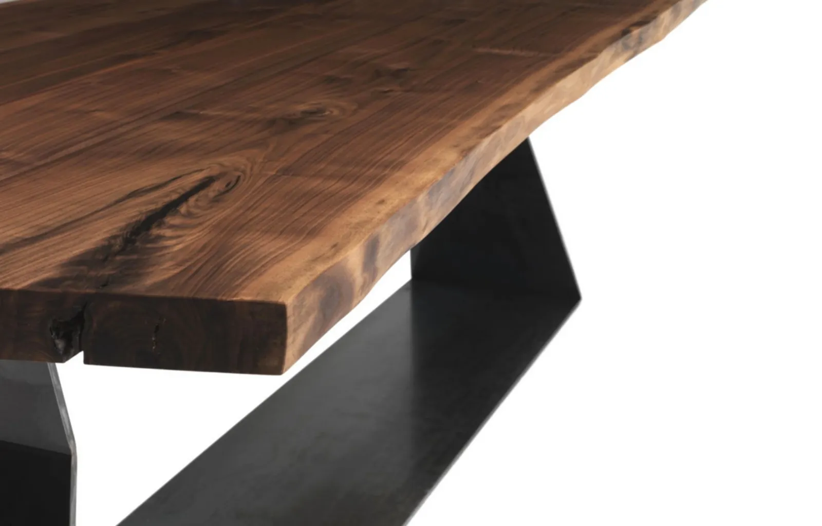 Tavolo in legno e ferro Bedrock Plank A Riva 1920